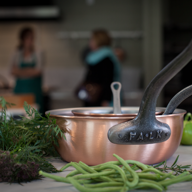 Copper Pot and Pan Sizes | Falk Copper Cookware Canada